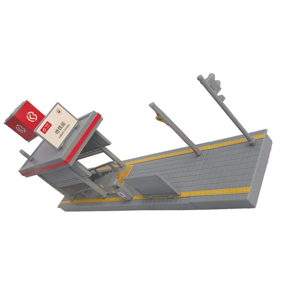 WORGEOUS Simulation Subway Platform Train Toy Accessories Child ...