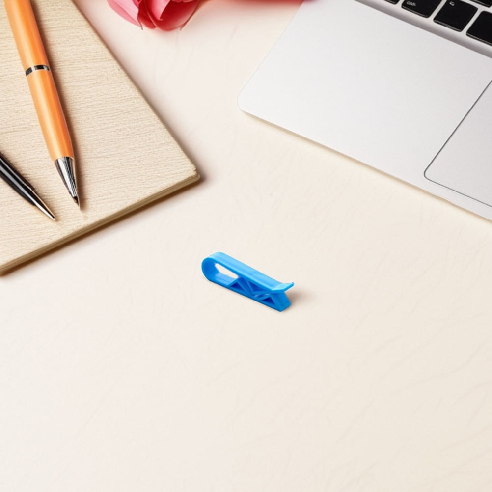 WORGEOUS Sky-blue Plastic Trash Bag Clips Set of 40 for Garbage Can ...