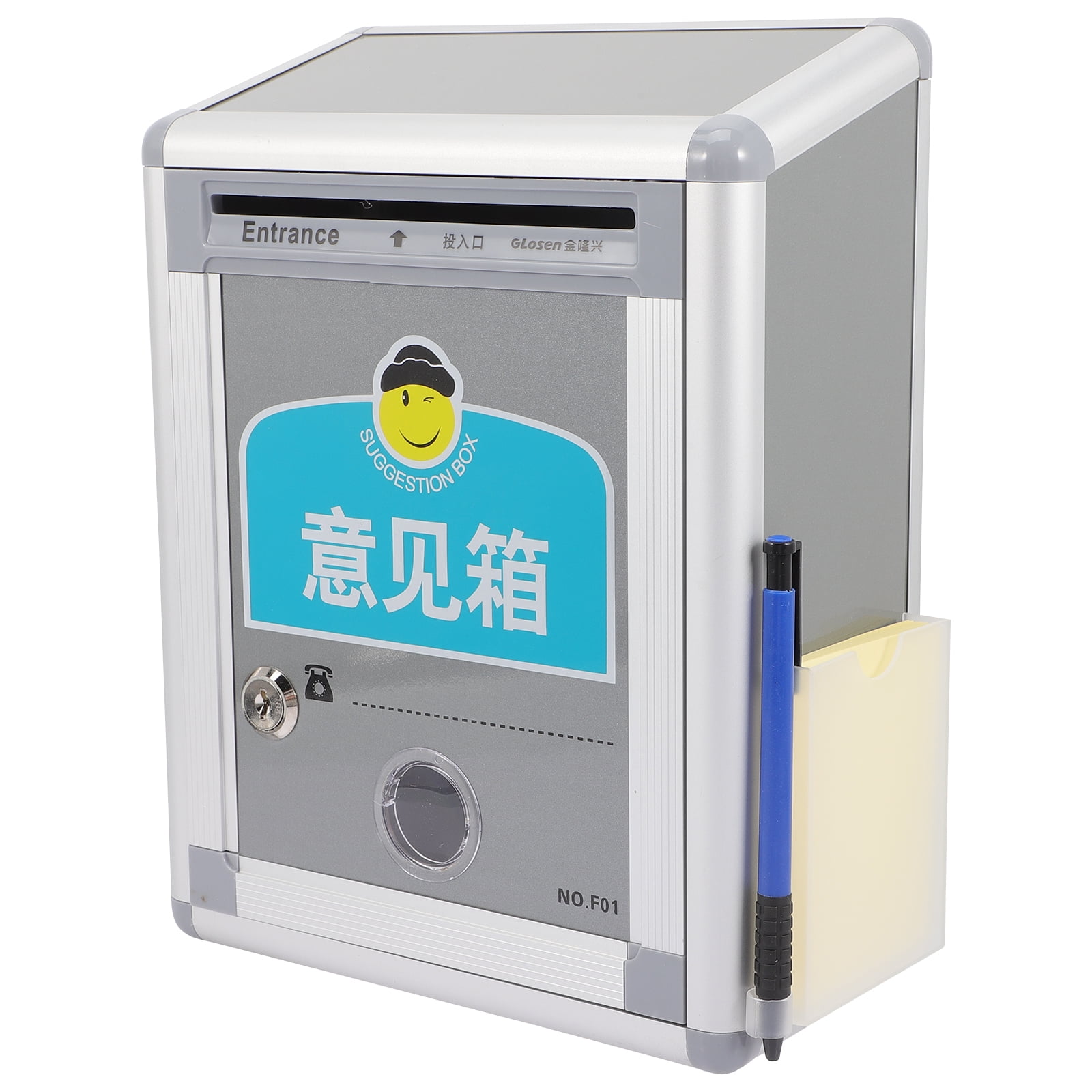 GOOHOCHY Office Suggestion Box Lockable Wall Mount Modern 1Pcs 11.2X8 ...