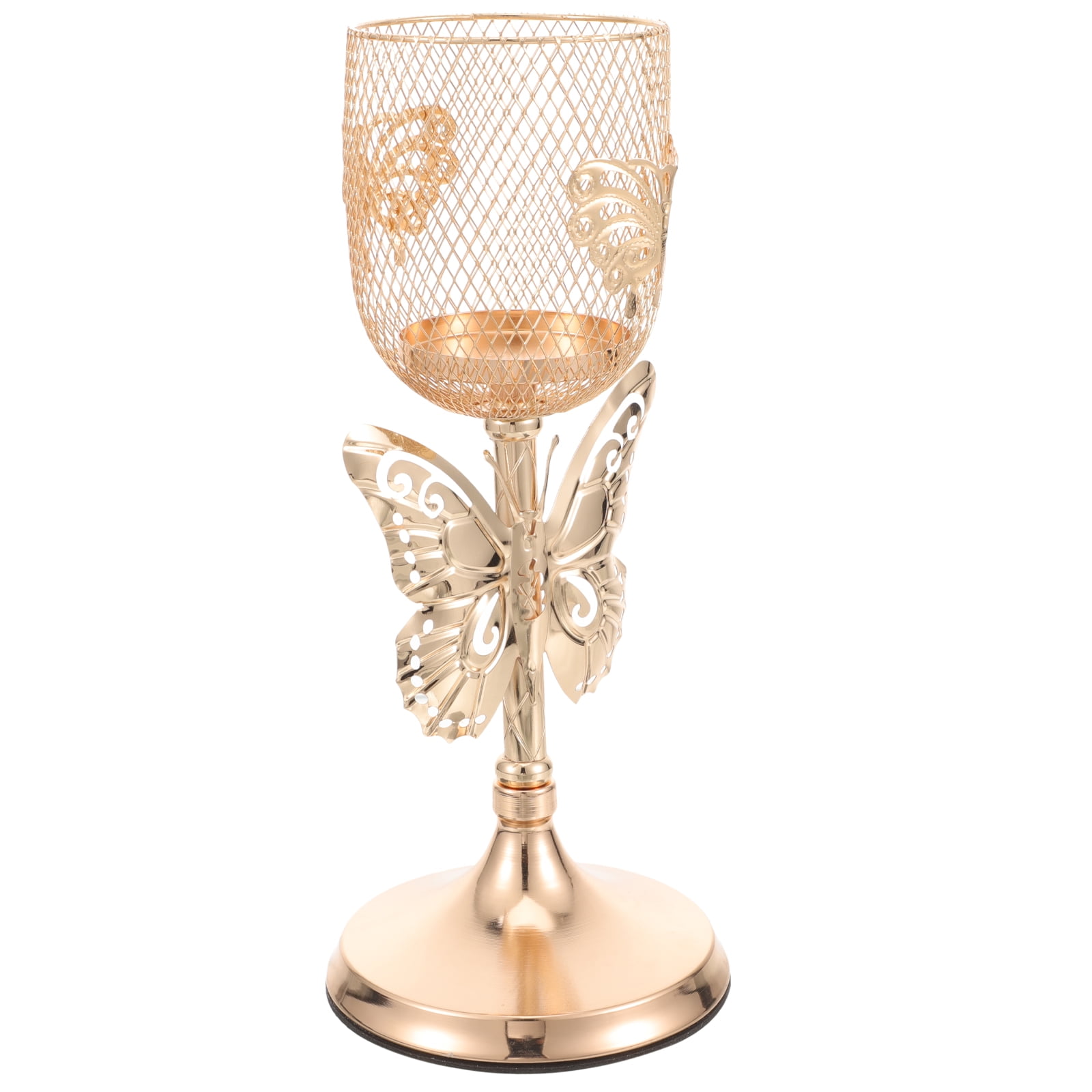 WORGEOUS Small Butterfly Candle Holder Votive LED Lights Stick Retro ...