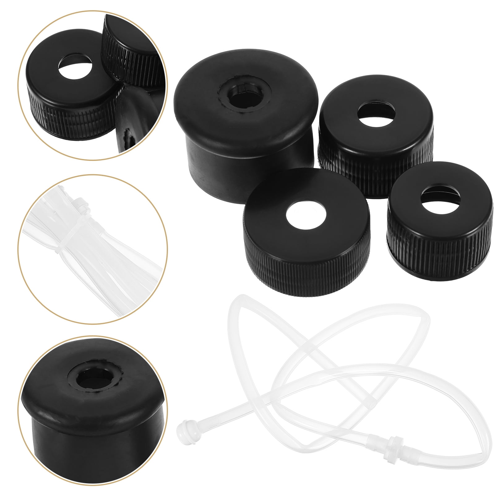 Raindrops Kitchen Sink Extender 1 Set Plastic Black Soap Dispenser ...