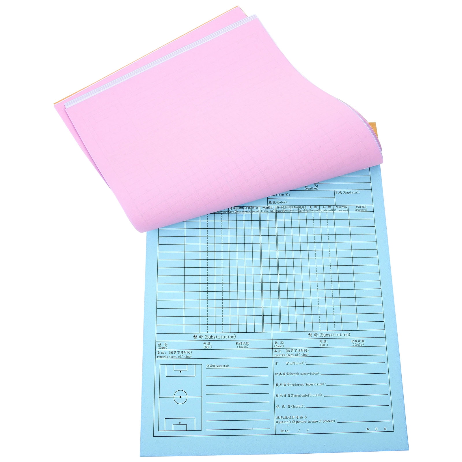 WORGEOUS Sports Balls Record Scorebook Recording Tool Referee Soccer ...