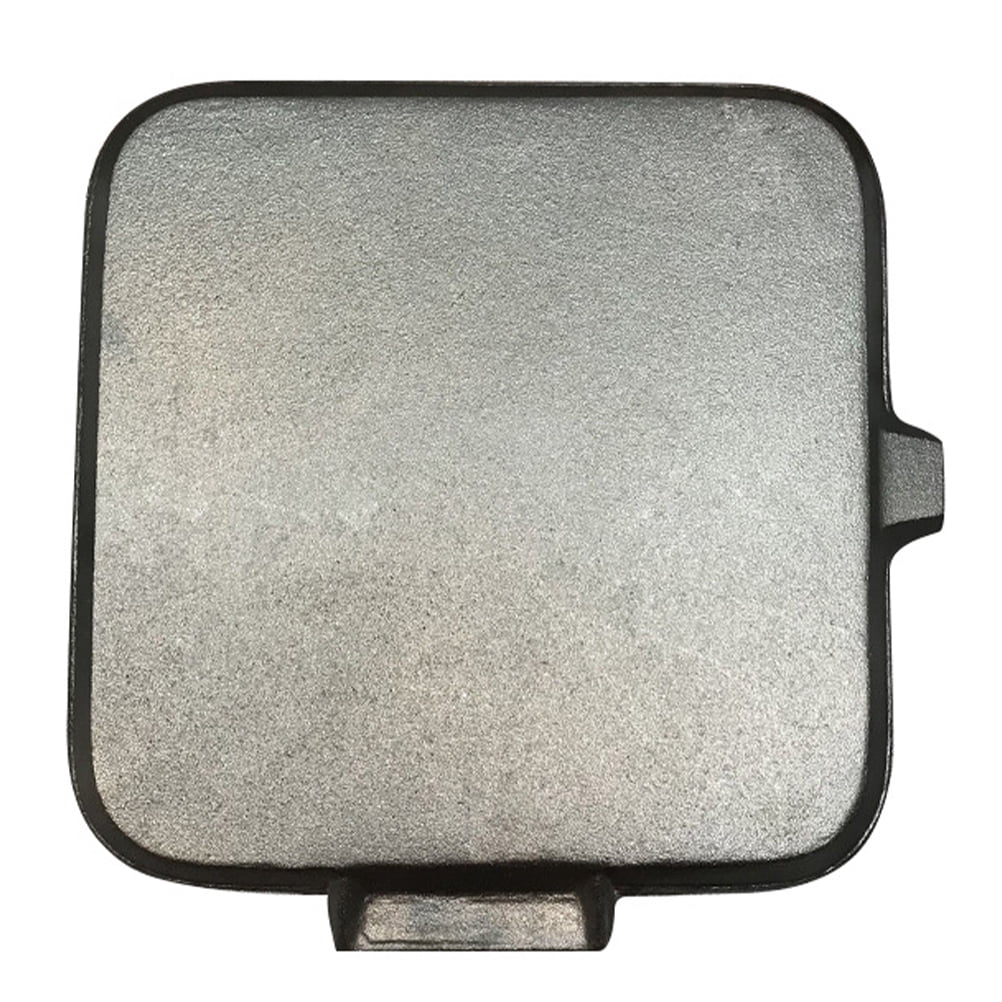 WORGEOUS Square Cast Iron Steak Frying-pan Folding Pan Folding Frying ...