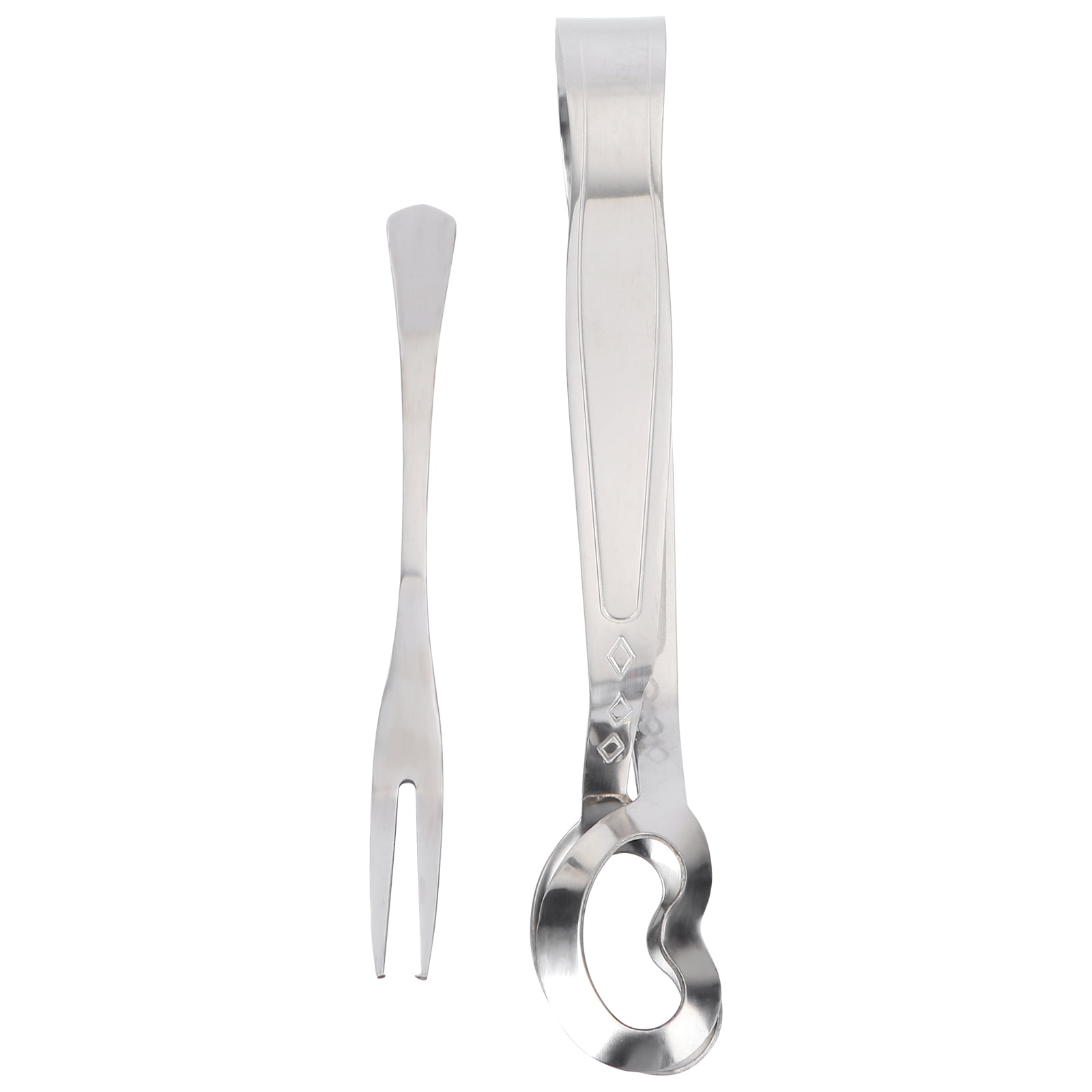 WORGEOUS Stainless Steel Food Tong & Escargot Fork Set for Serving ...
