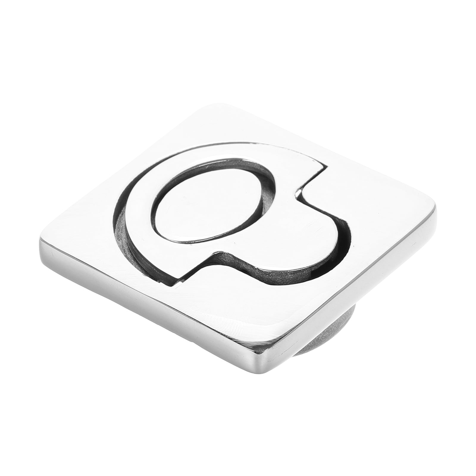 WORGEOUS Stainless Steel Square Flush Pull Ring Handles Hidden Recessed ...