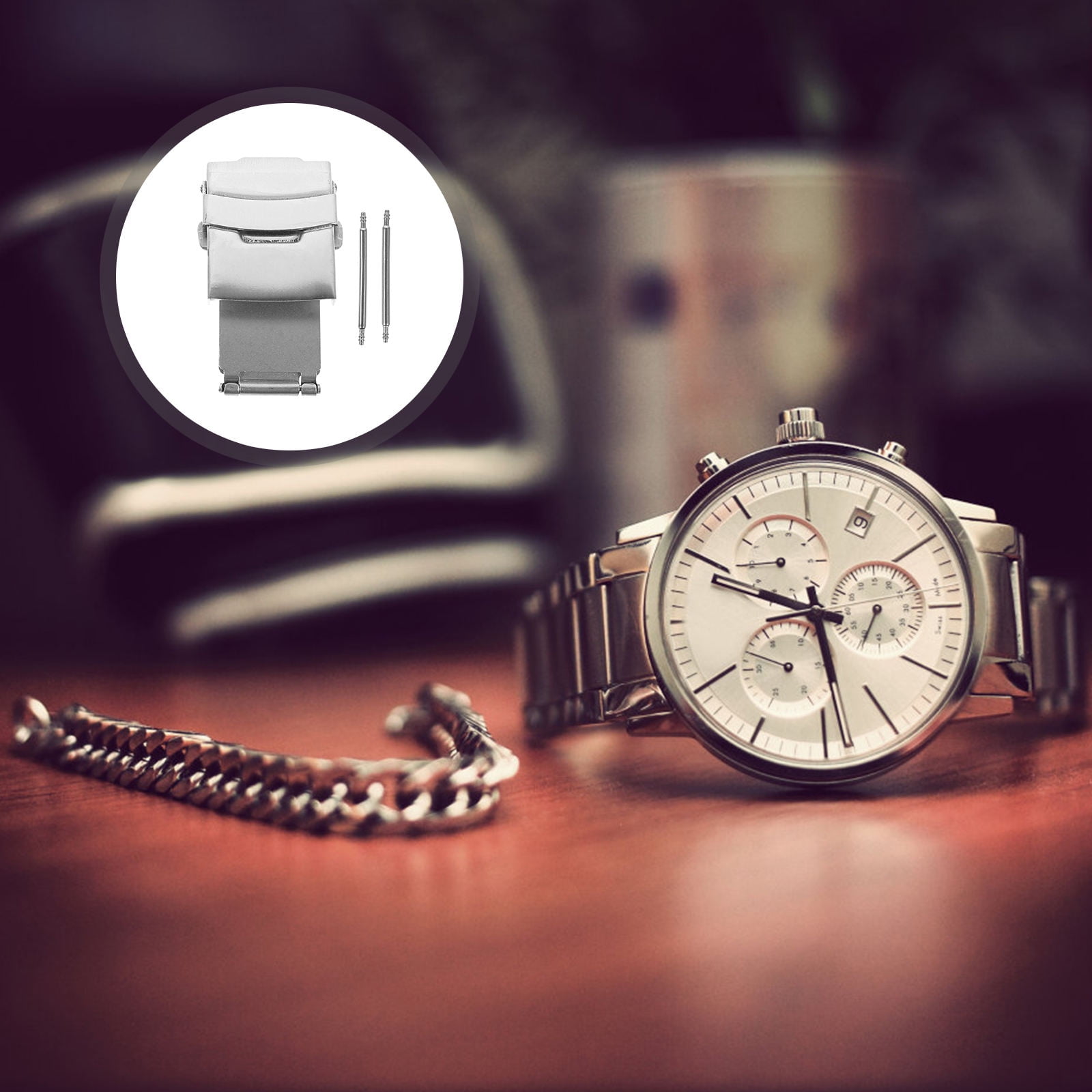 GETAJGHSD Man Watch Clasp Replacement Watchband Buckle Universal Design ...