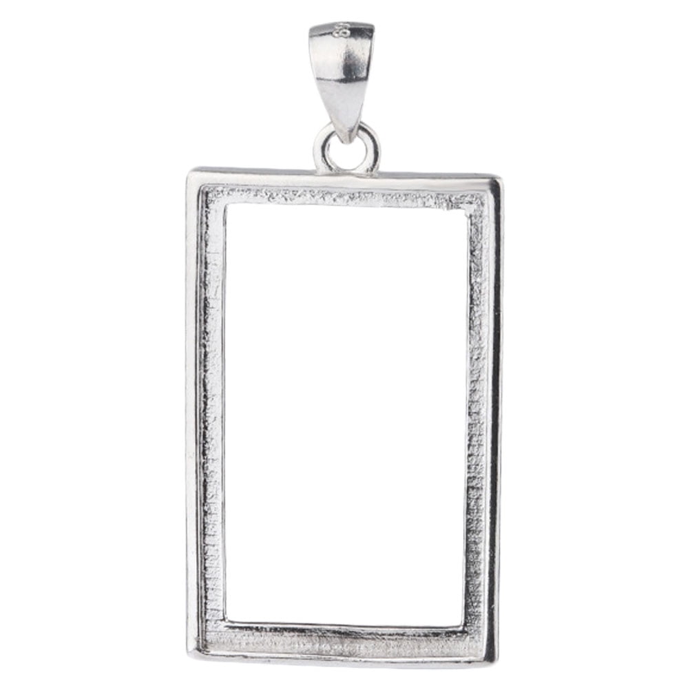 BRIGHTFUFU Bezel Pendants For Resin Gold Plated 925 Silver 1Set ...