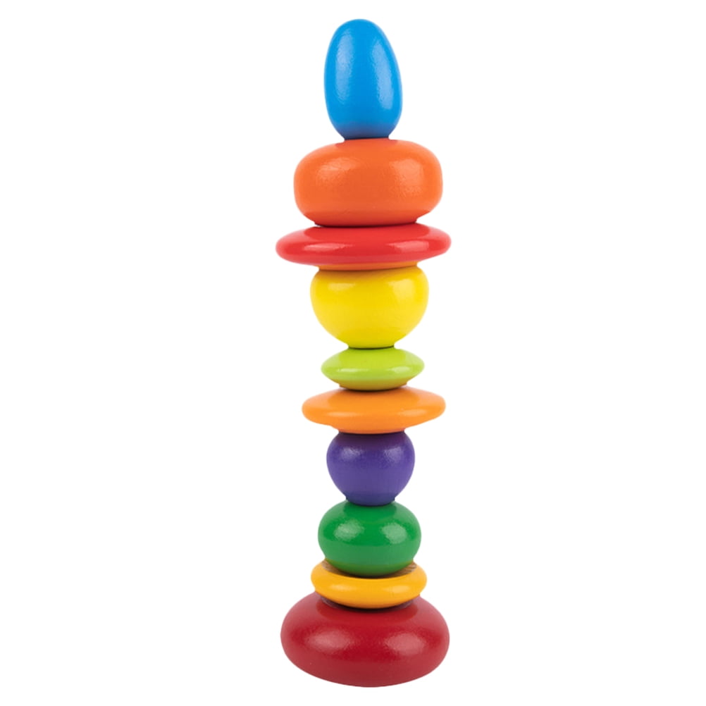 WORGEOUS Stone Building Blocks Kids Wooden Toys Child Preschool ...