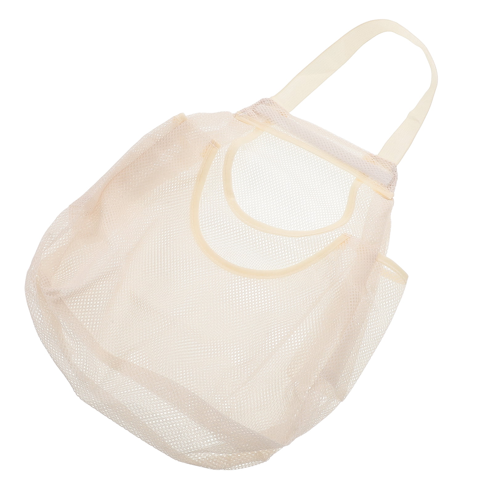 WORGEOUS Storage Bag Small Garbage Bags Onion Mesh Tote Shopping Beige ...