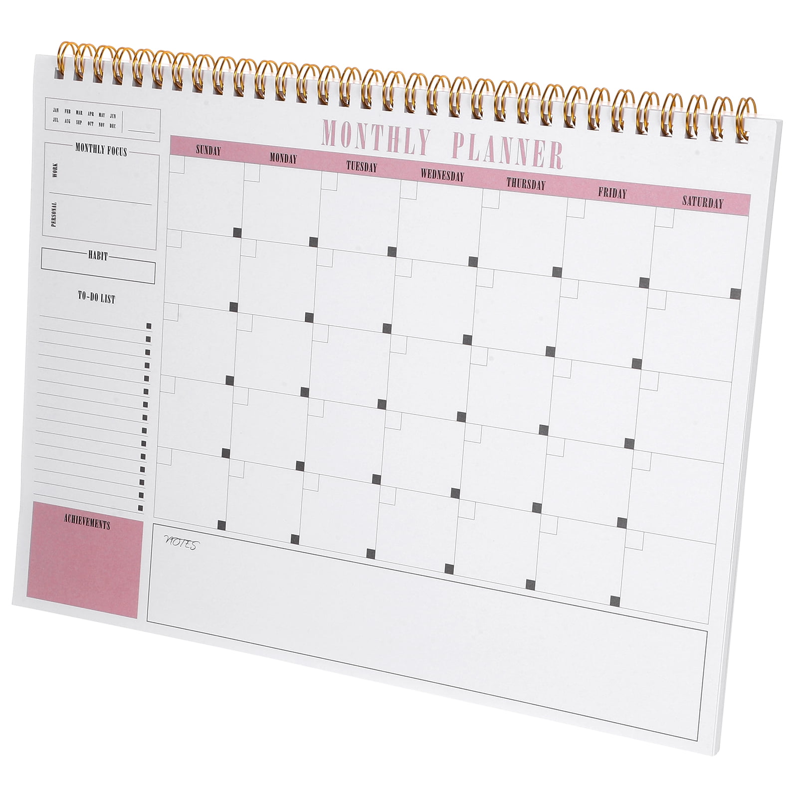 Mobutofu Schedule Planner Paper Aluminium Alloy For Students Office Use ...