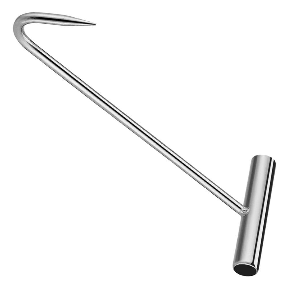 WORGEOUS T-Shaped Handheld Hook for Manhole Covers Grate Lifting Tool ...