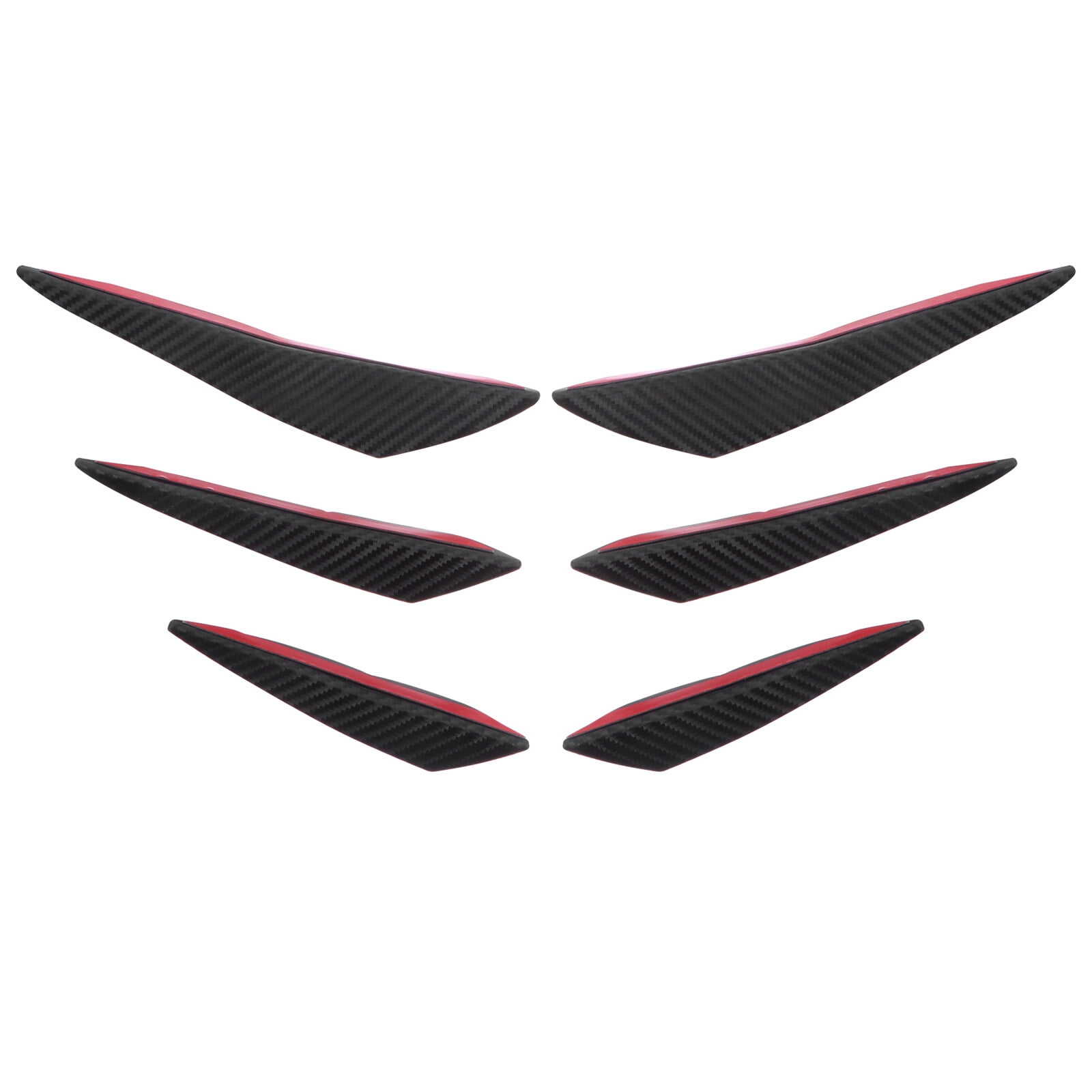 WORGEOUS Tack Stickers for Cars Front Bumper Spoiler Fin Set Diffuser ...