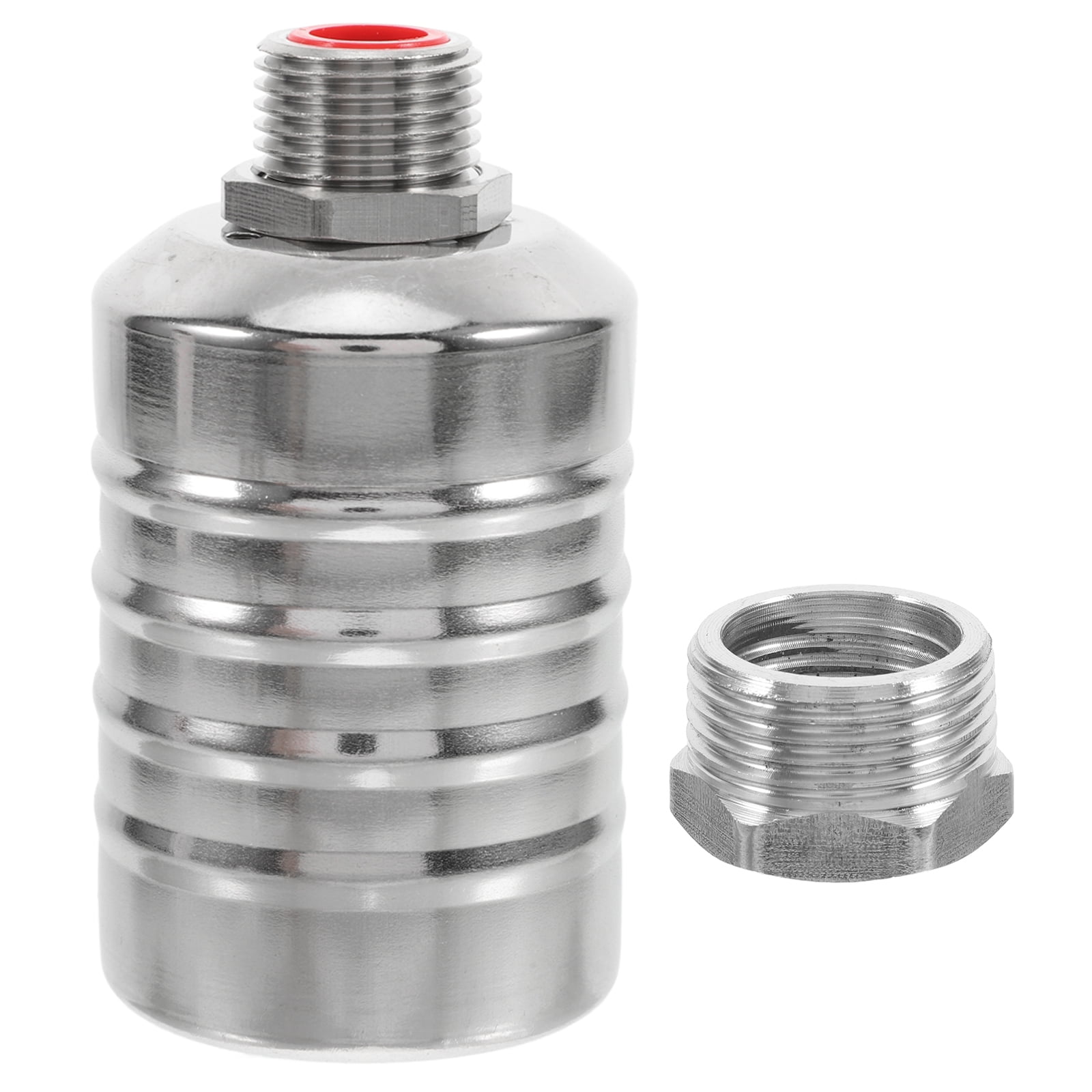 WORGEOUS Tank Float Stainless Steel Water Level Control Valve Silver ...