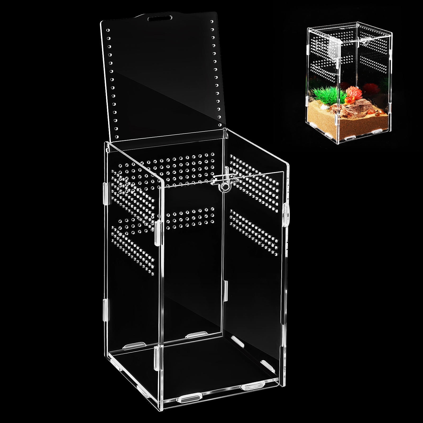 WORGEOUS Tarantula Enclosure Kit Jumping Spider Enclosure Compact ...