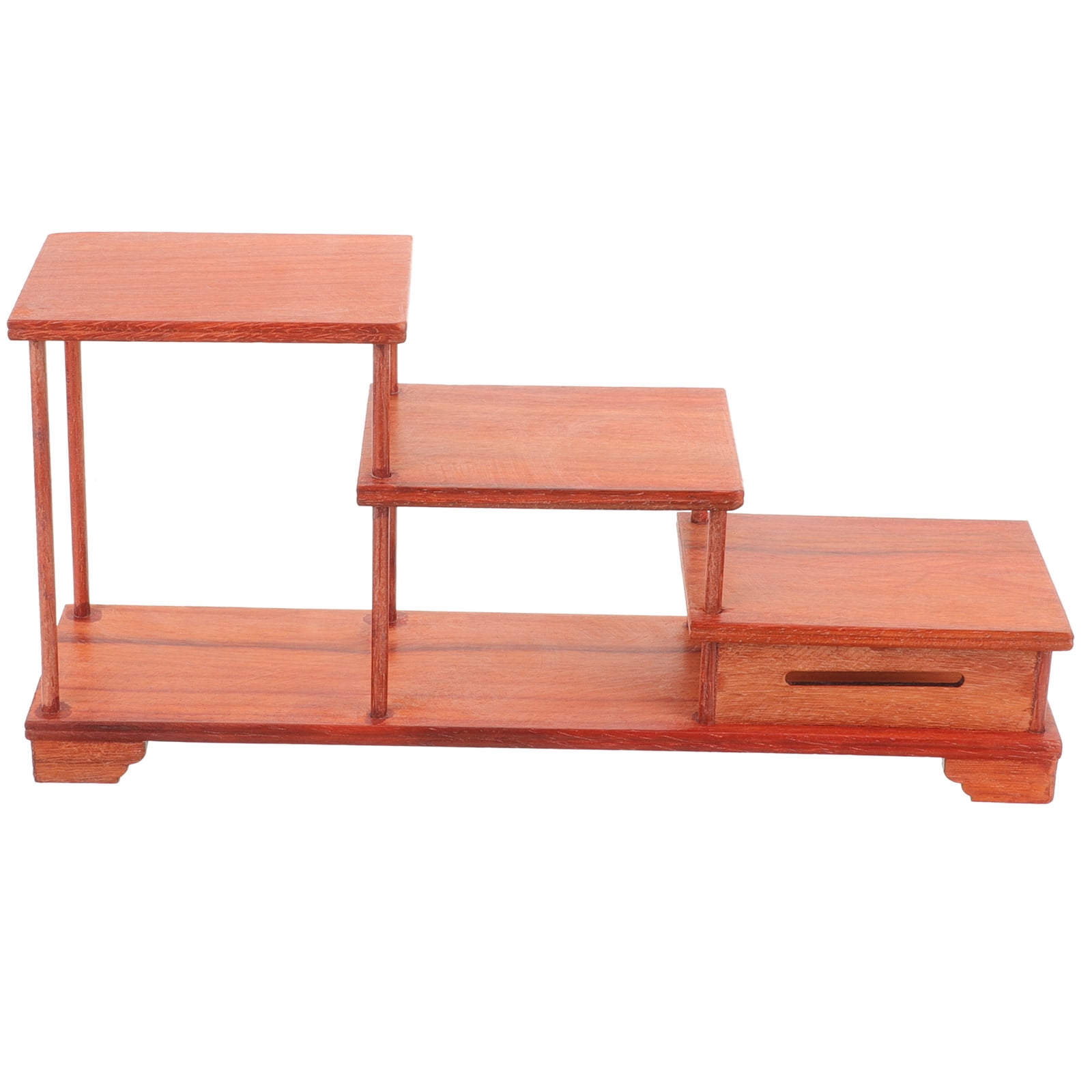 WORGEOUS Tiered Display Stand Wooden Display Riser Stand Tiered ...