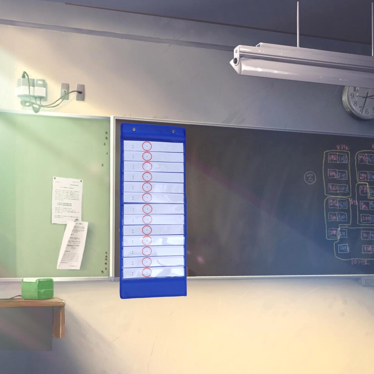 BESTYASH Students Timetable Blue with 14 Film Pockets for Schedule ...