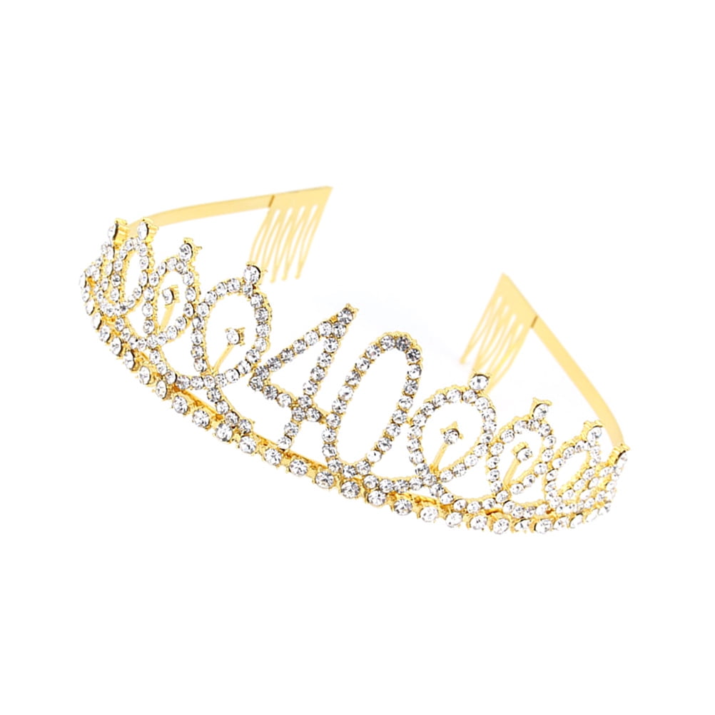 WORGEOUS Topper Glamorous Crown Sparkling Crown Size 4 Golden - Walmart.com