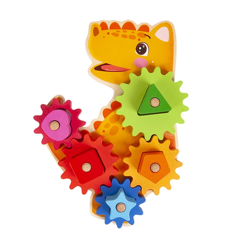 WORGEOUS Toyandona Gear Game Childrens Cog Gears Blocks Construction ...