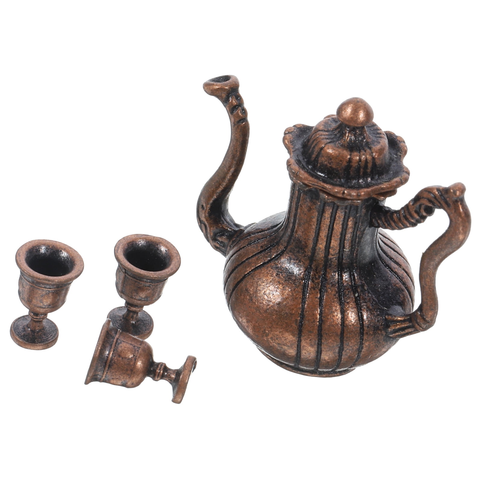 WORGEOUS Toys Miniature Teapot Dollhouse Cups Small Teacup - Walmart.com