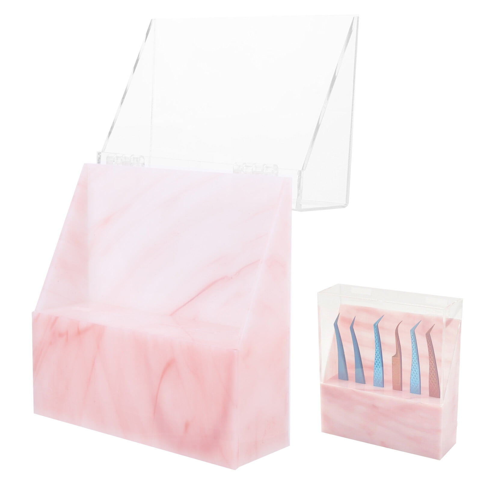WORGEOUS Tweezers Storage Rack Kit for Display Makeup Stand Pink ...