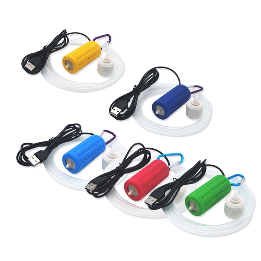 WORGEOUS USB Air Bubble Disk Stone Aerator Aquarium Fish Tank Pond Pump ...