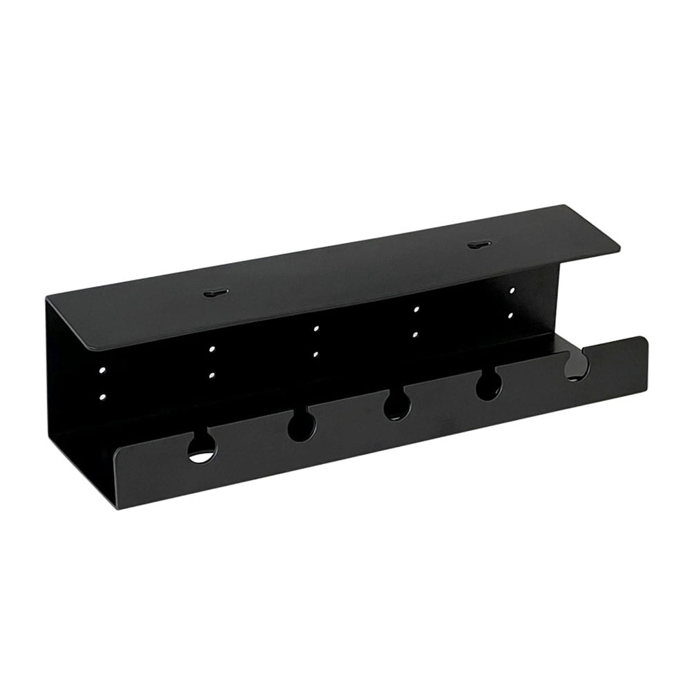 WORGEOUS Under Table Cord Organizer No Drill Cable Management Shelf ...