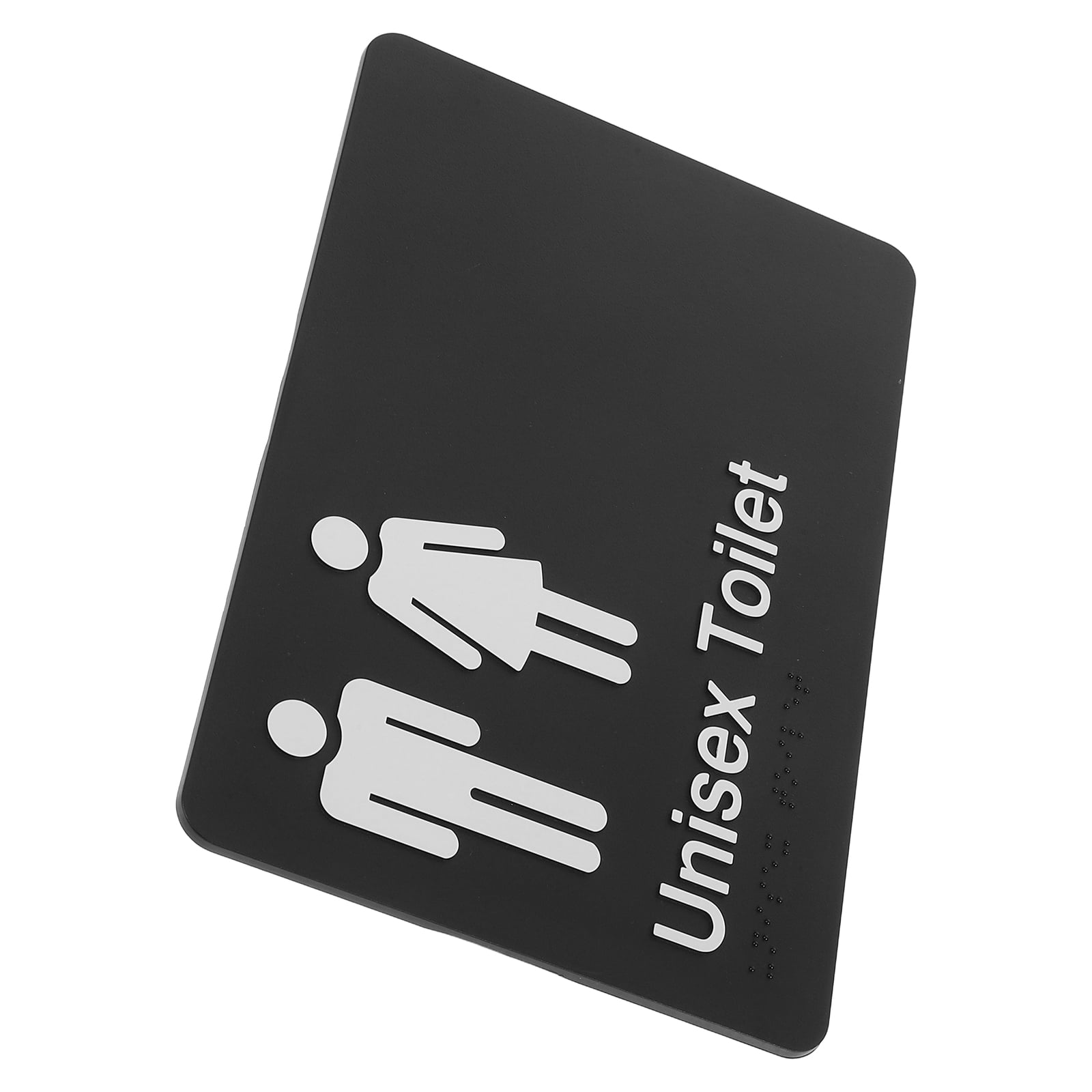 WORGEOUS Unisex Toilet Sign Decor Public Restroom Braille Sign Braille ...