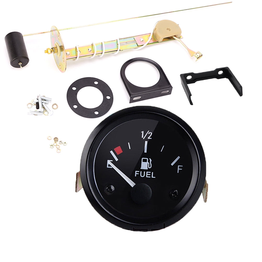 WORGEOUS Universal 12V Level Gauge LED E-1/2-F Pointer 52mm Backlight ...