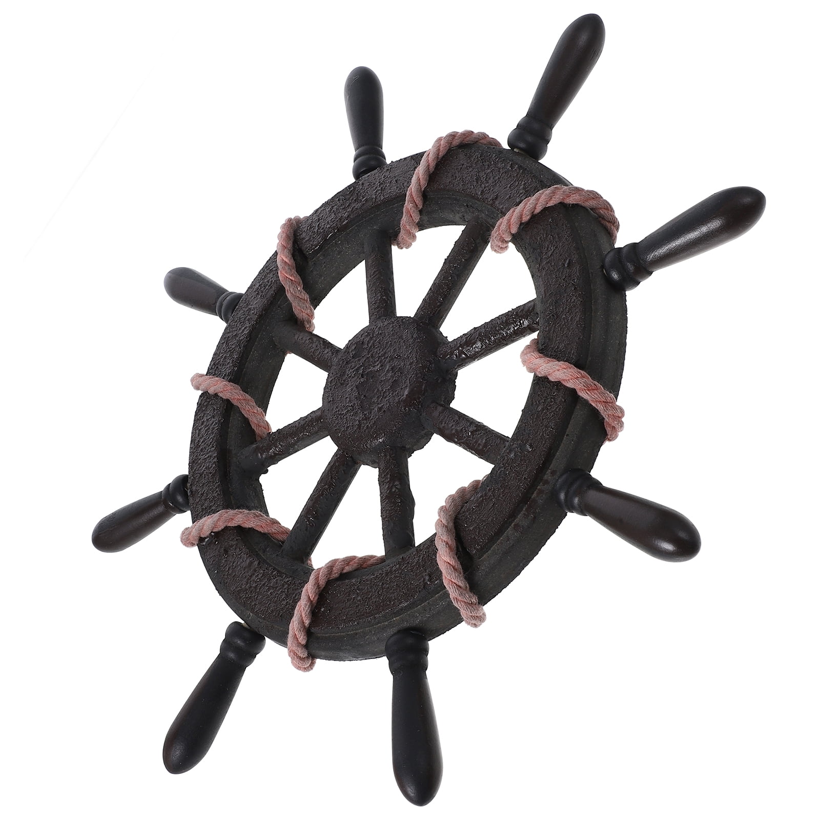 WORGEOUS Vintage Wooden Ship Wheel Wall Hanging Nautical Decor Nautical ...