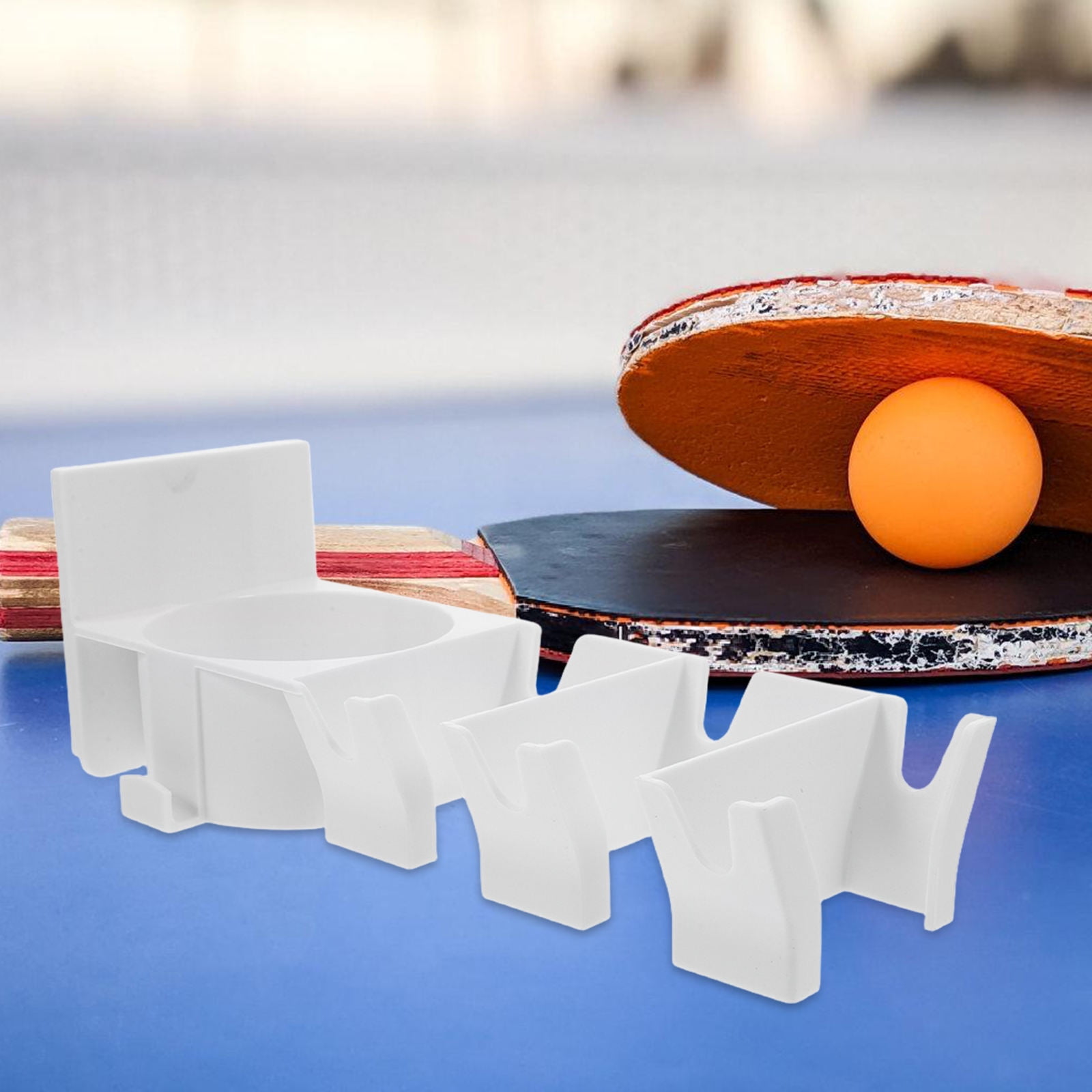 WORGEOUS Wall-Mounted Tennis Racket Storage Rack Table Tennis Racket ...