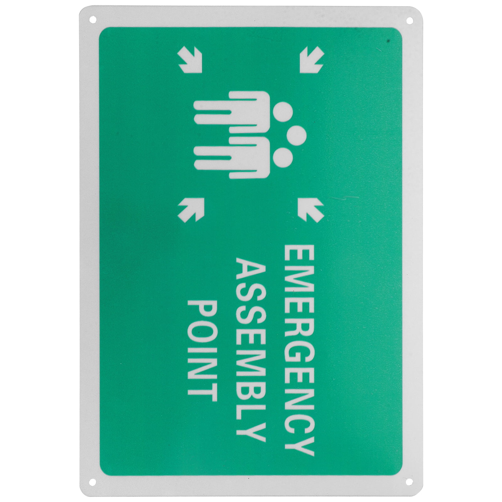 WORGEOUS Warning Sign Aluminum Sign for Public Area Emergency Assembly ...
