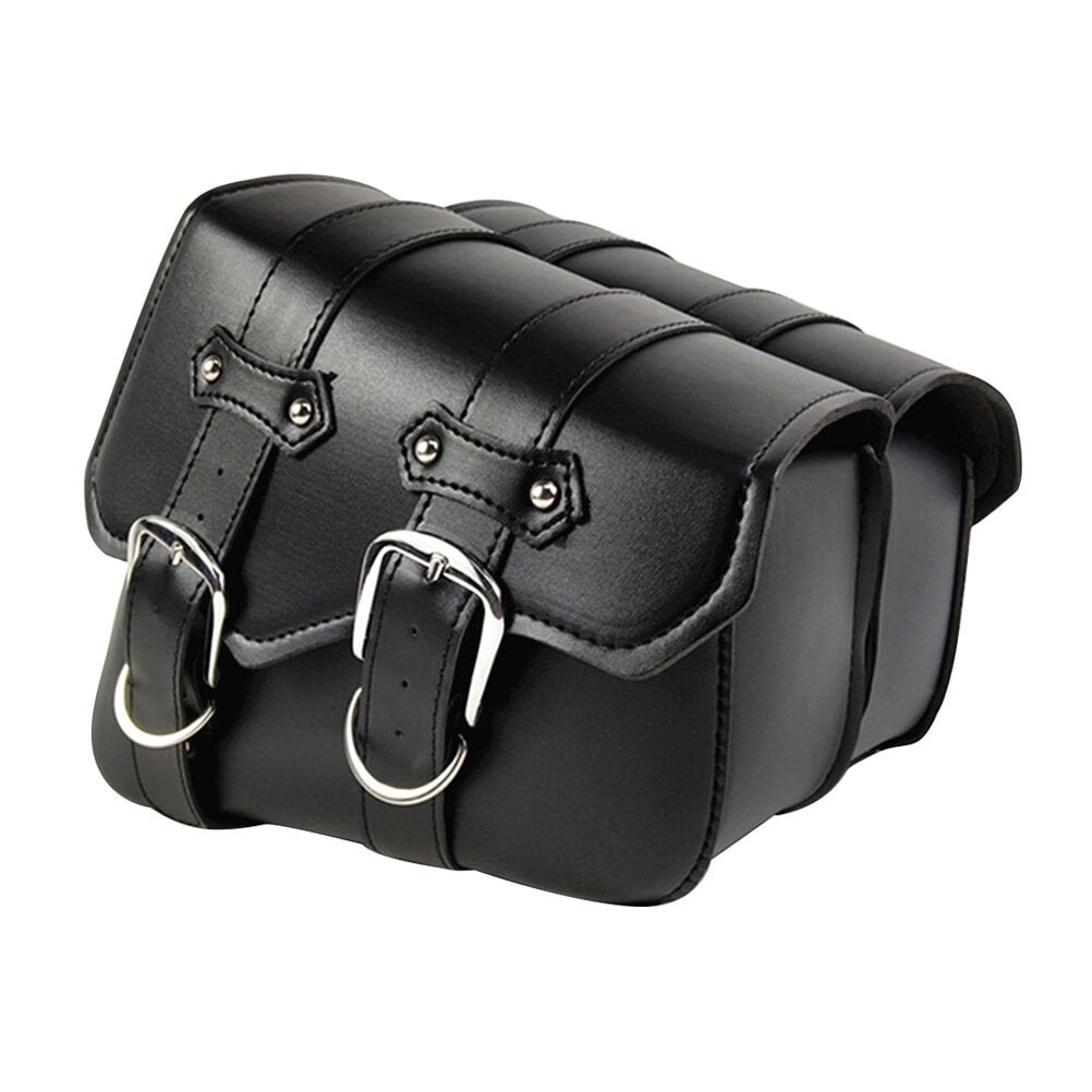 WORGEOUS Waterproof Saddlebag Motorcycle Bags Luggage Rack Bike Black ...
