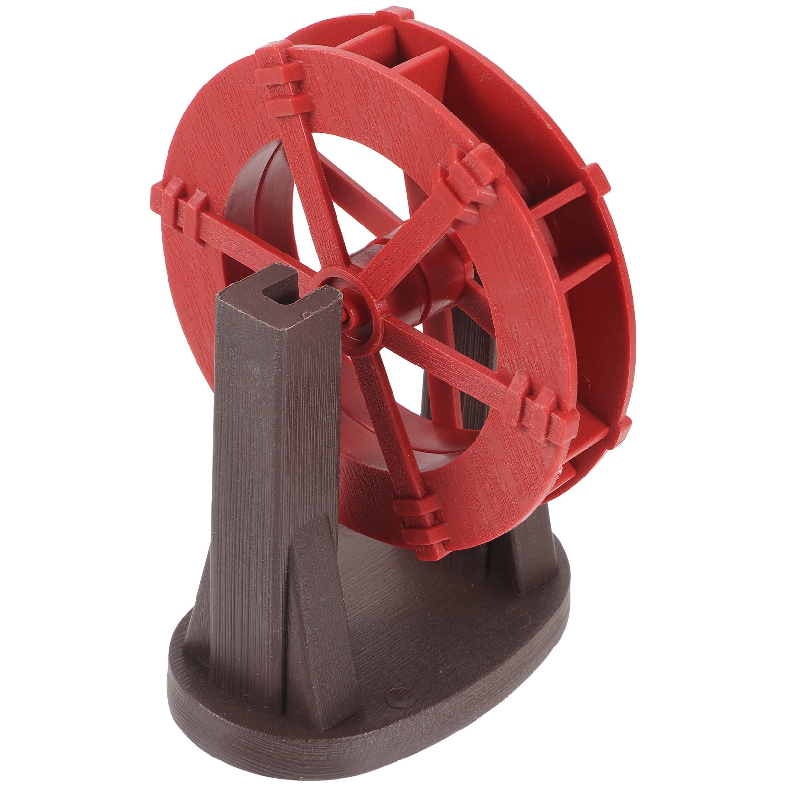 WORGEOUS Waterwheel Ornaments Pond Features Waterfall Decor Red ...