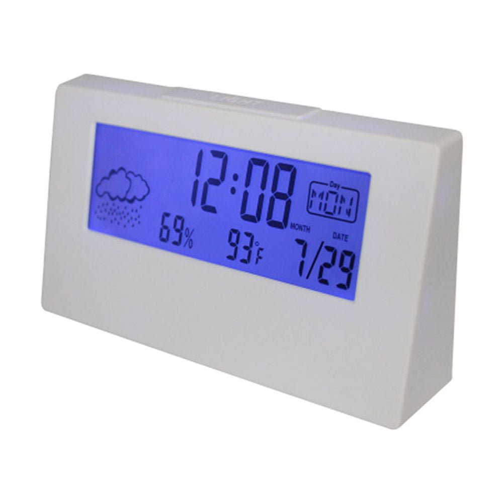 WORGEOUS Weather Conditions Display Clock Temperature and Humidity ...