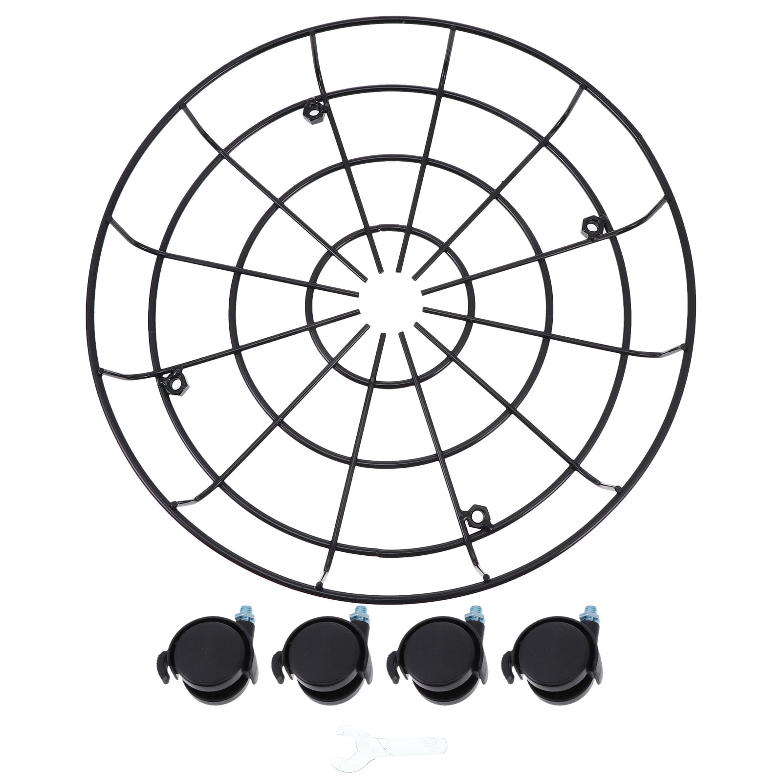 WORGEOUS Wheeled Wheels Plant Pot Chassis with Support for Plants Stand ...