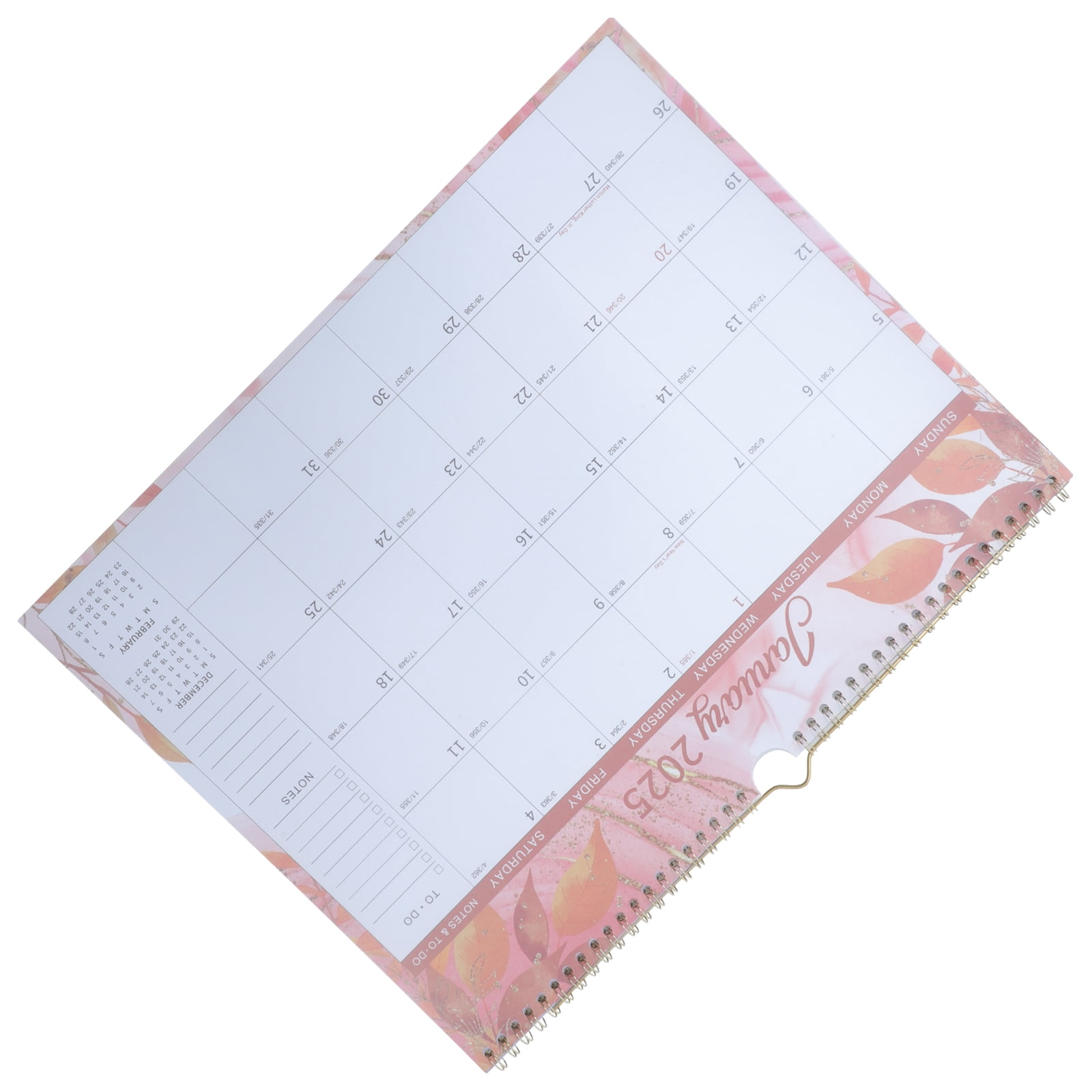 GETAJGHSD Spiral Wall Calendar Monthly Desktop Office Use Design ...