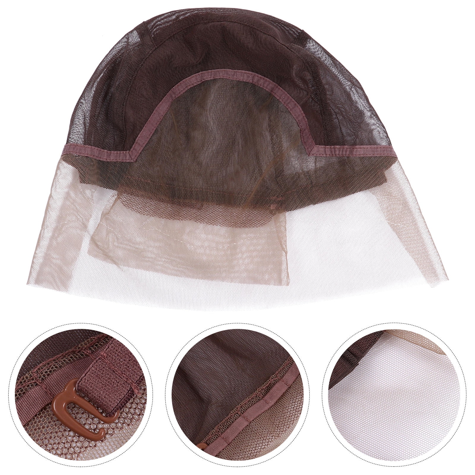 WORGEOUS Wig Cap Mesh Lace Front for Making Brown Wigs Hair Net Women's ...