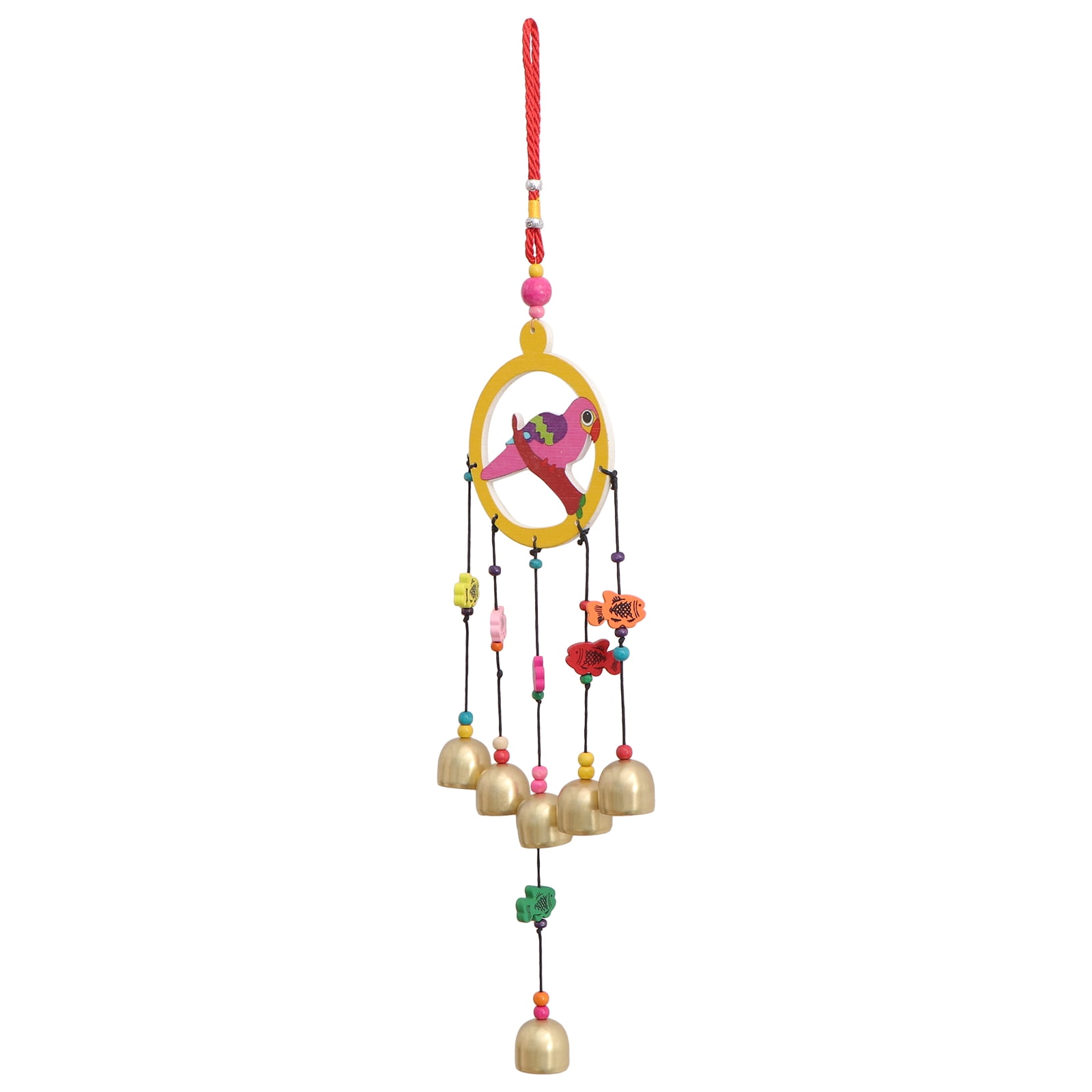 WORGEOUS Wind Wooden Parrot Chimes Outdoor Craft Project Decoration ...