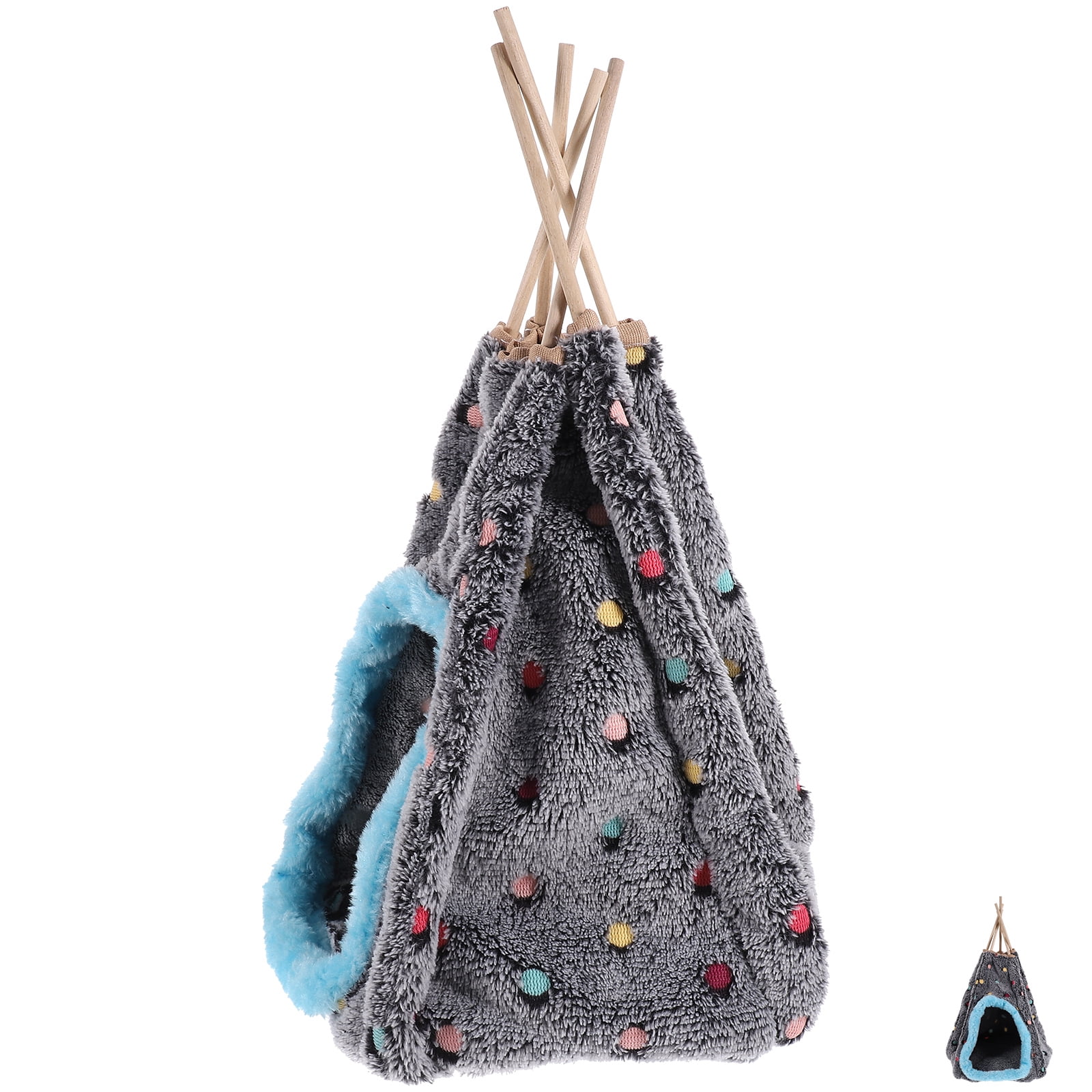 WORGEOUS Winter Use Bird Warm Hut Pet Parrot Hanging Hammock Bird Cage ...