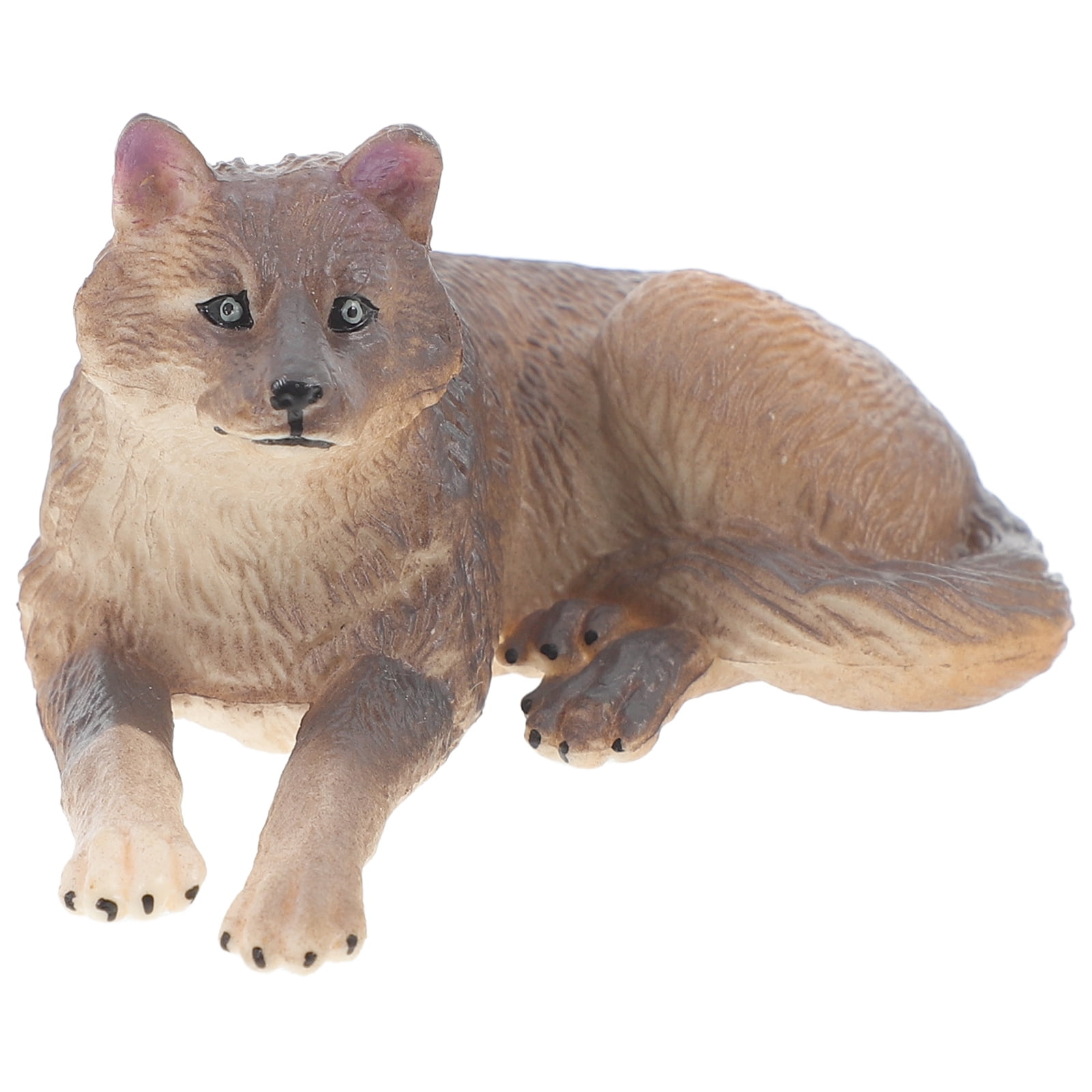 WORGEOUS Wolf Toy Zoo Animal Toys Wolf Model Child Baby 7.50X5.50X3 ...