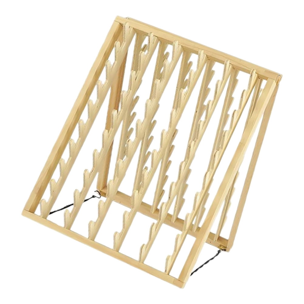 WORGEOUS Wood Hair Braiding Holder Hair Extension Organizer Thread ...