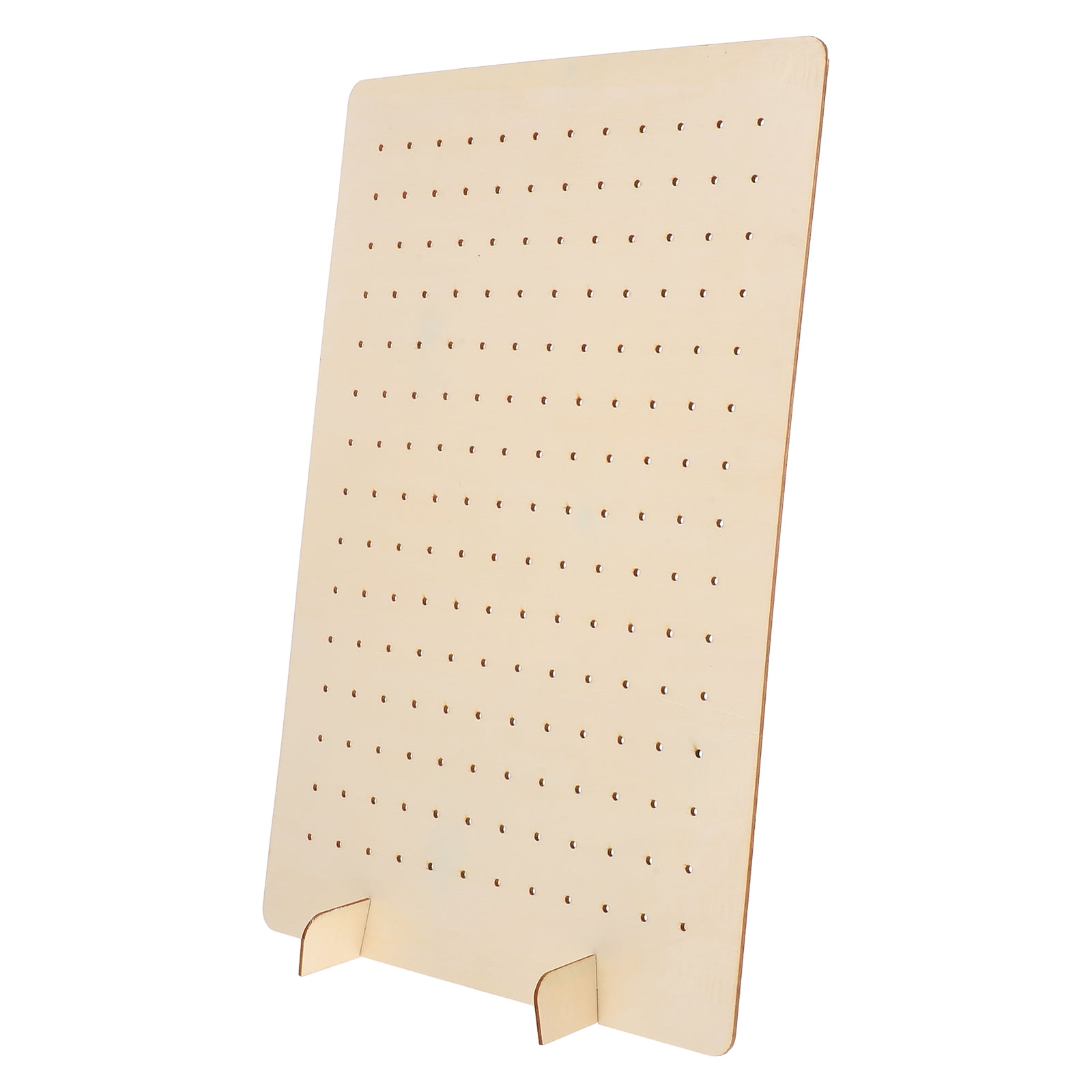 WORGEOUS Wood Pegboard Display Stand Wooden Peg Board Organizer ...