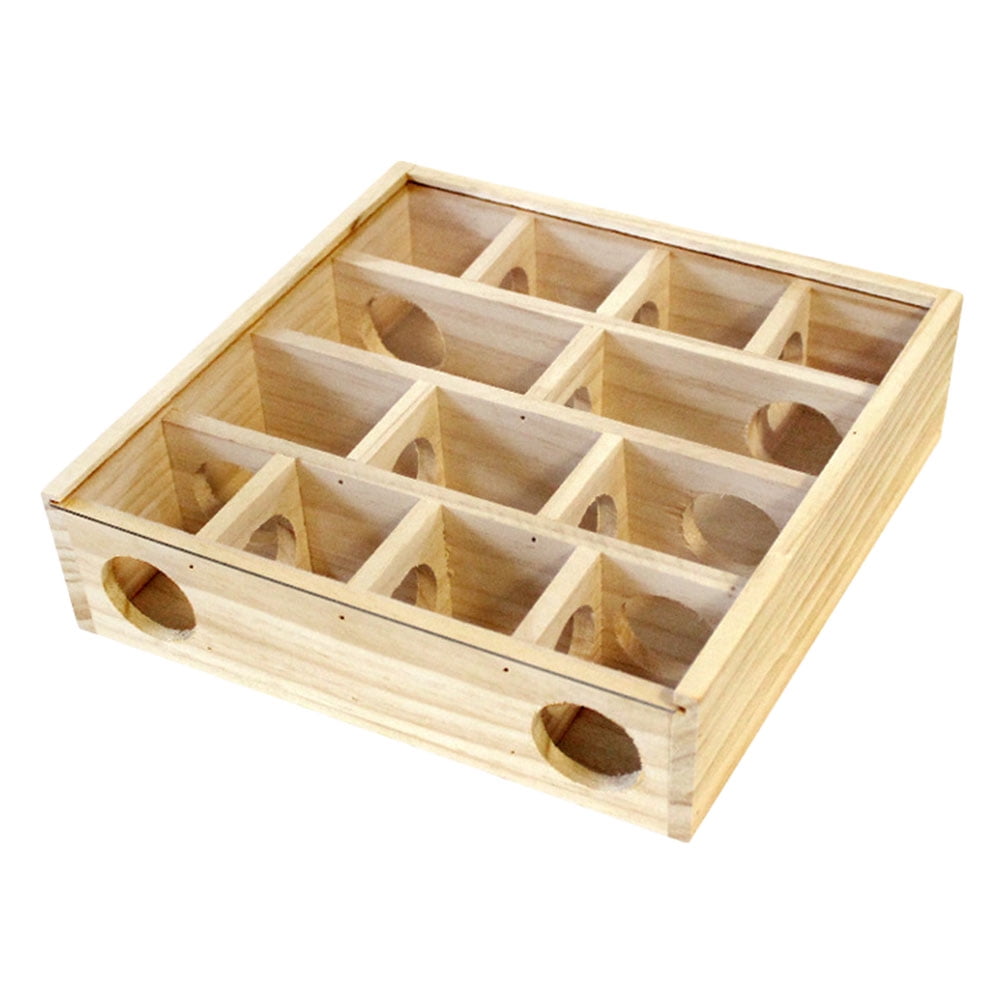 WORGEOUS Wooden Chinchilla Maze Interesting Maze Toy Household Mouse ...