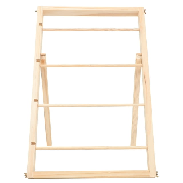 WORGEOUS Wooden Storage Rack Cards Holder Ribbon Stand Gift Wrapping ...