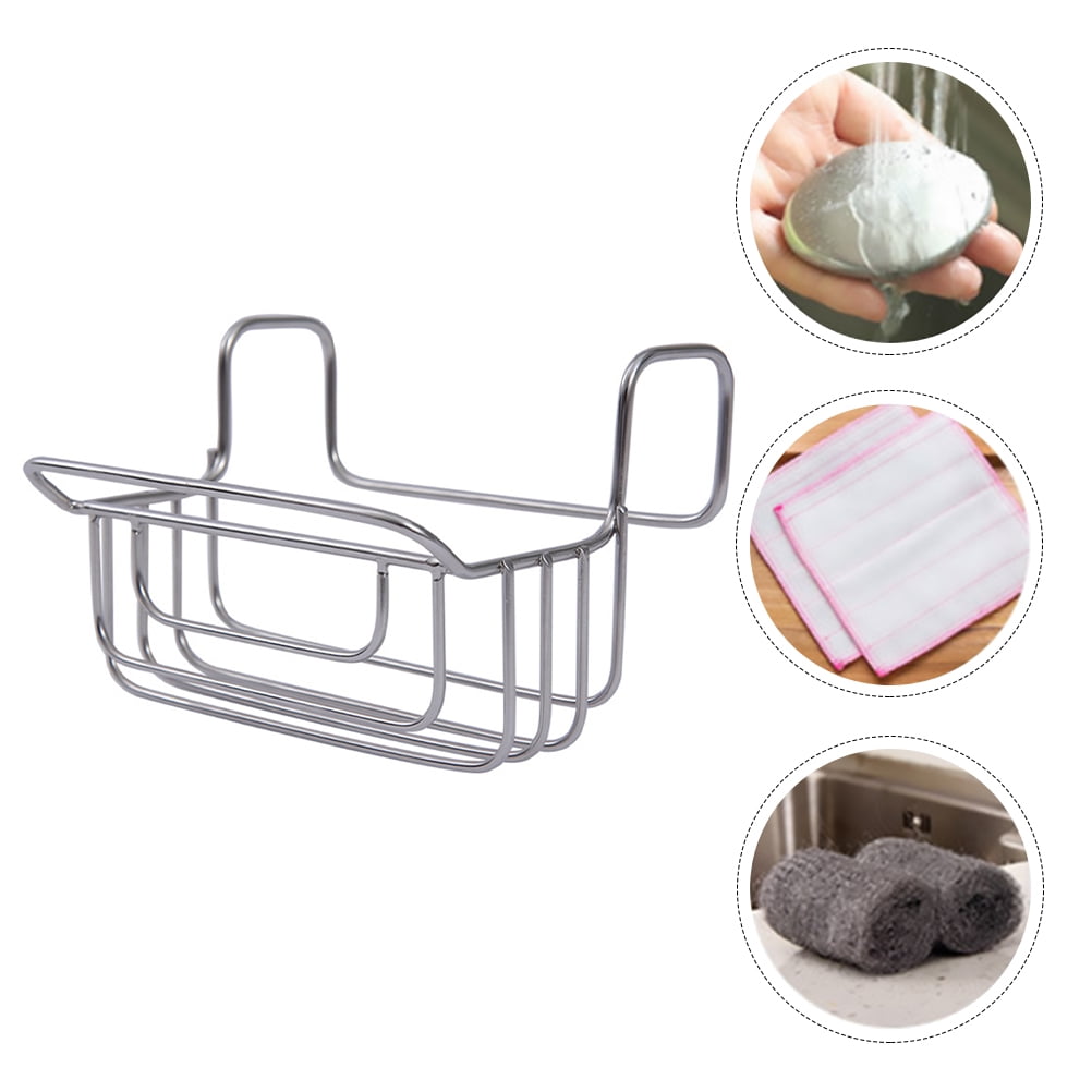 WORGEOUS under Sink Rack Wicker Storage Basket Shelf Rapid Drainage ...