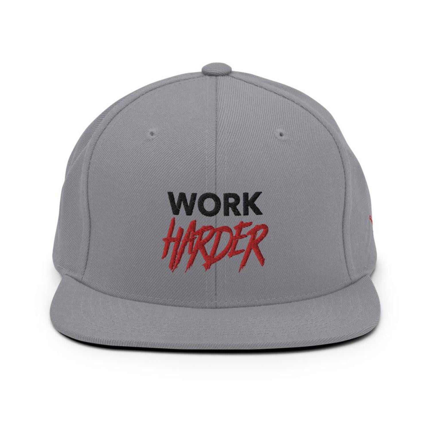 WORK HARDER Adjustable Snapback Hat - Walmart.com