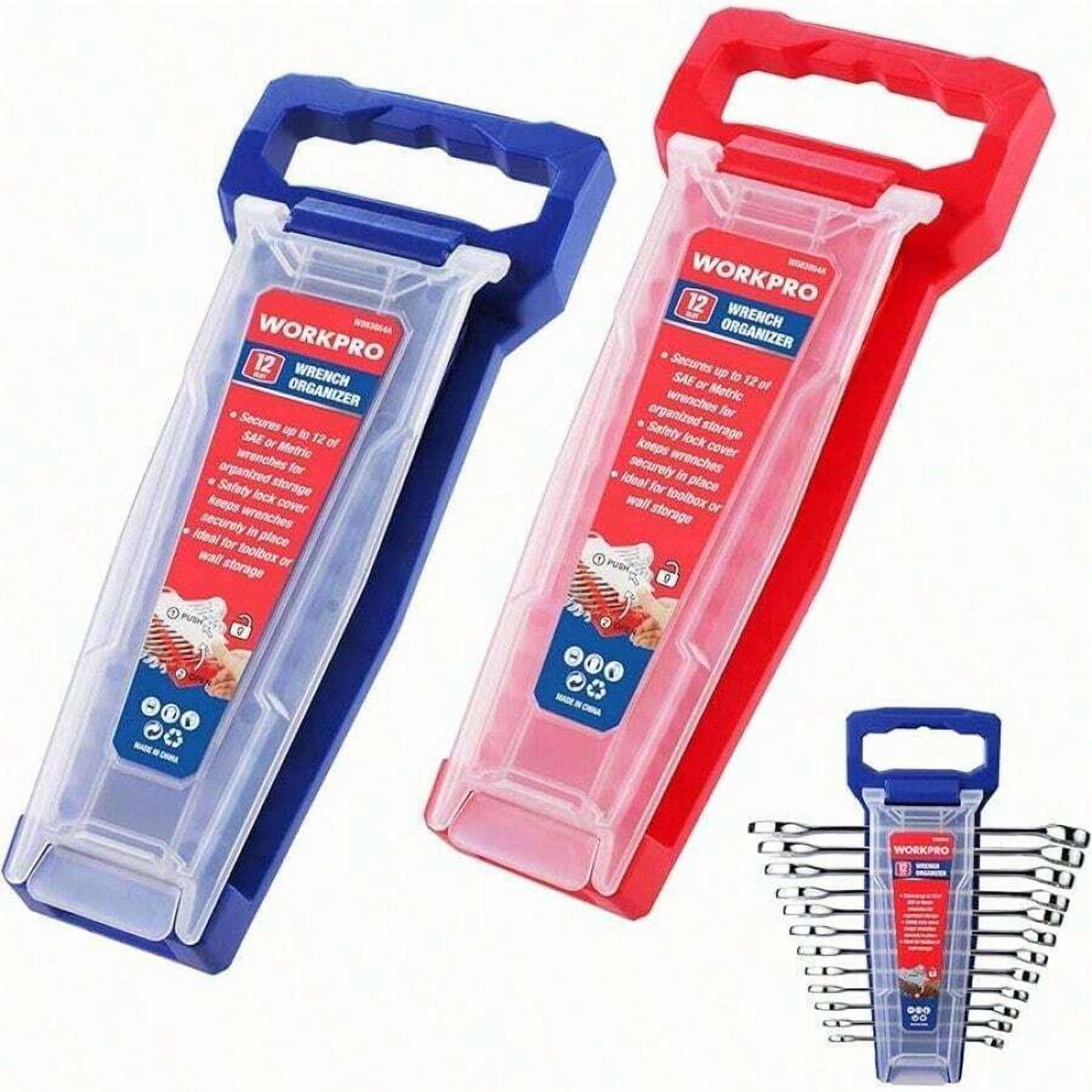 WORKPRO 2-Pack Magnetic Wrench Organizer, 12-Piece Tool Kit, SAE & Metric Sizes - Walmart.com