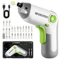 WORKPRO 3.6V White Cordless Screwdriver Set，Cordless & Rechargeable ...