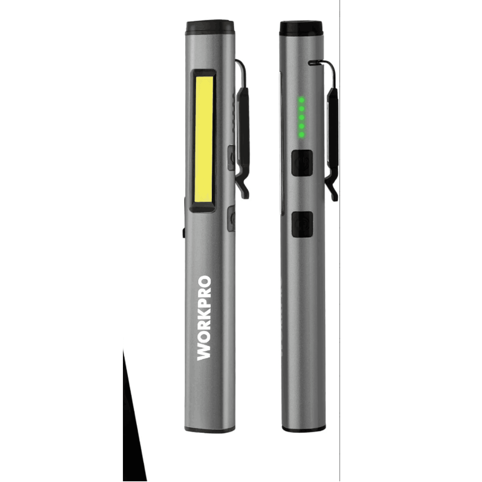 WORKPRO 3-in-1 UV and LED Pen Flashlight, Rechargeable Mini Pocket ...