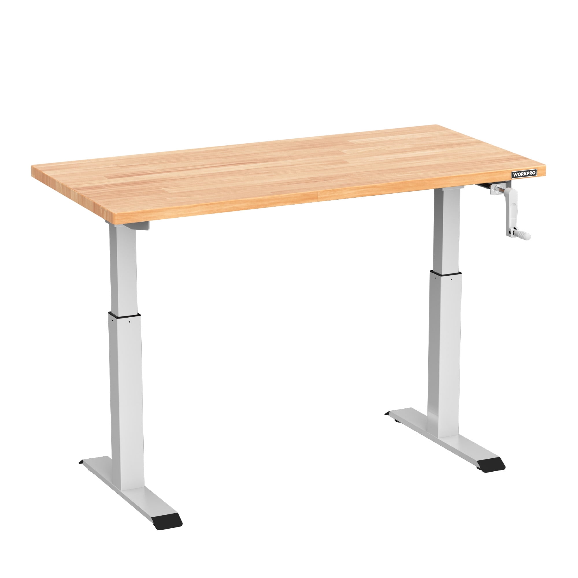 WORKPRO 47.2" x 23.6" Adjustable Height Workbench with Crank Handle ...